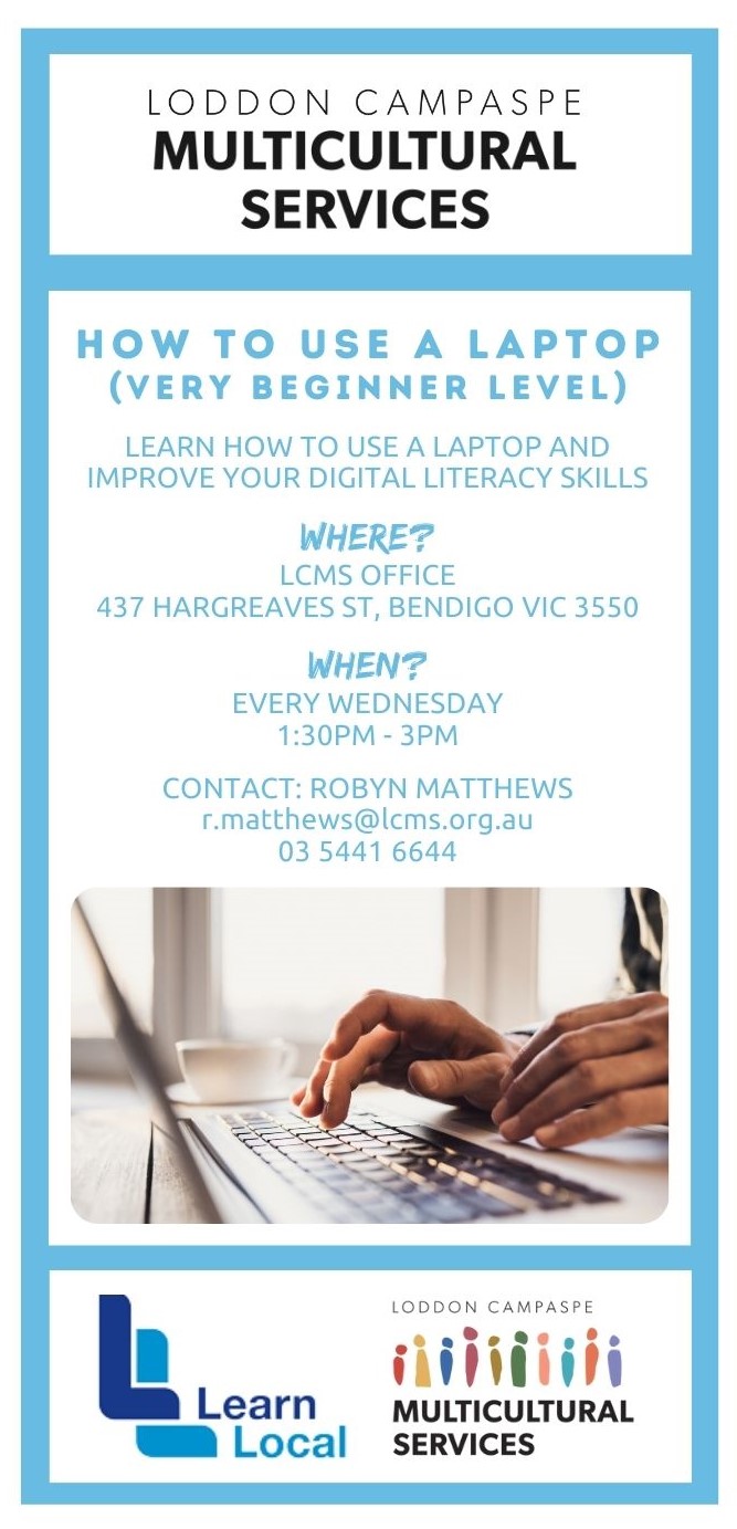 Laptop Basics for Beginners - Term 2 | Connect Greater Bendigo